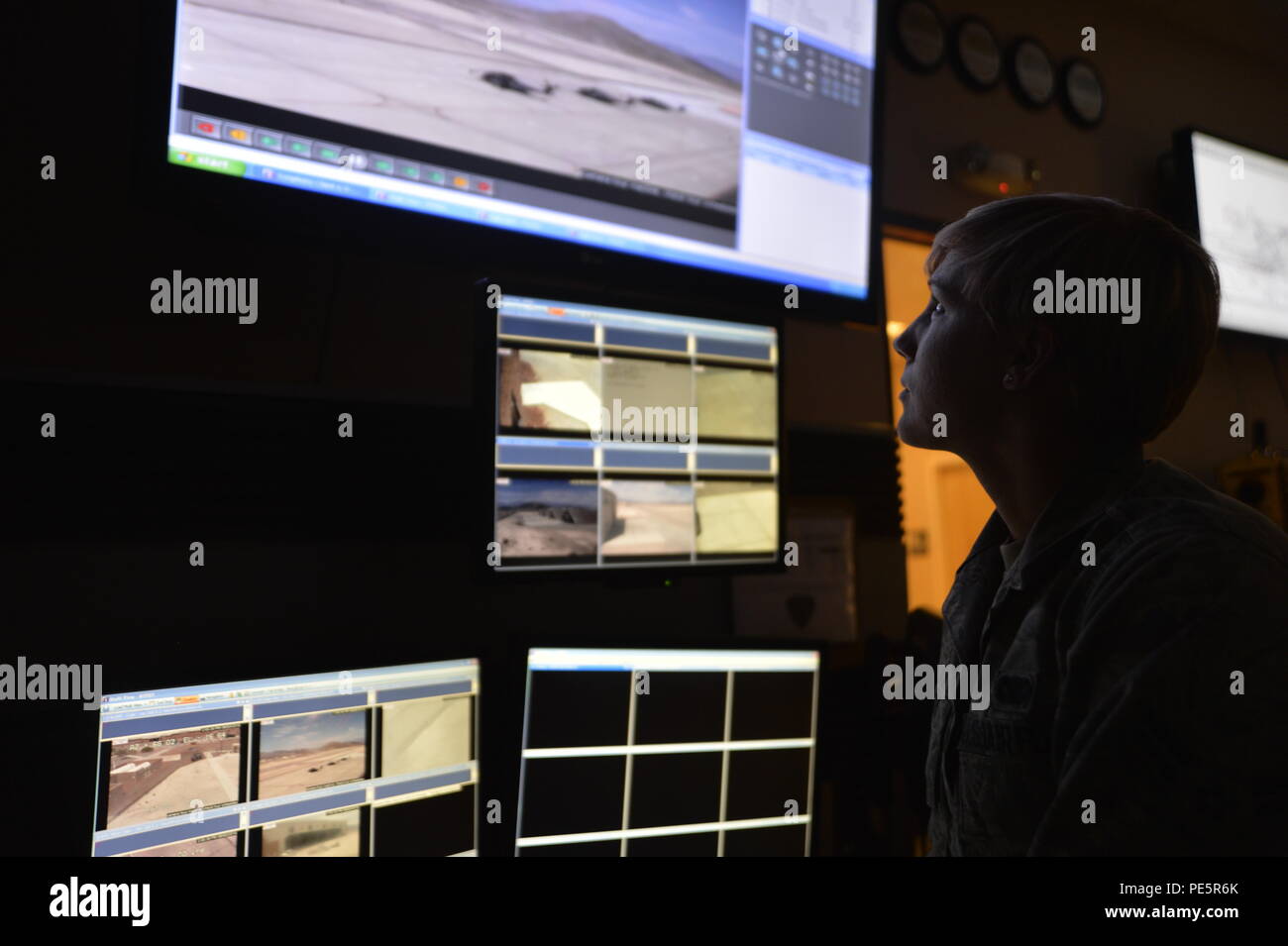 Airman 1st Class Deborah Clark, 799th Security Forces Squadron alarm ...