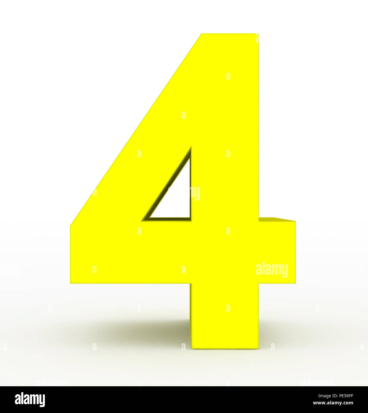 Number 4 Yellow