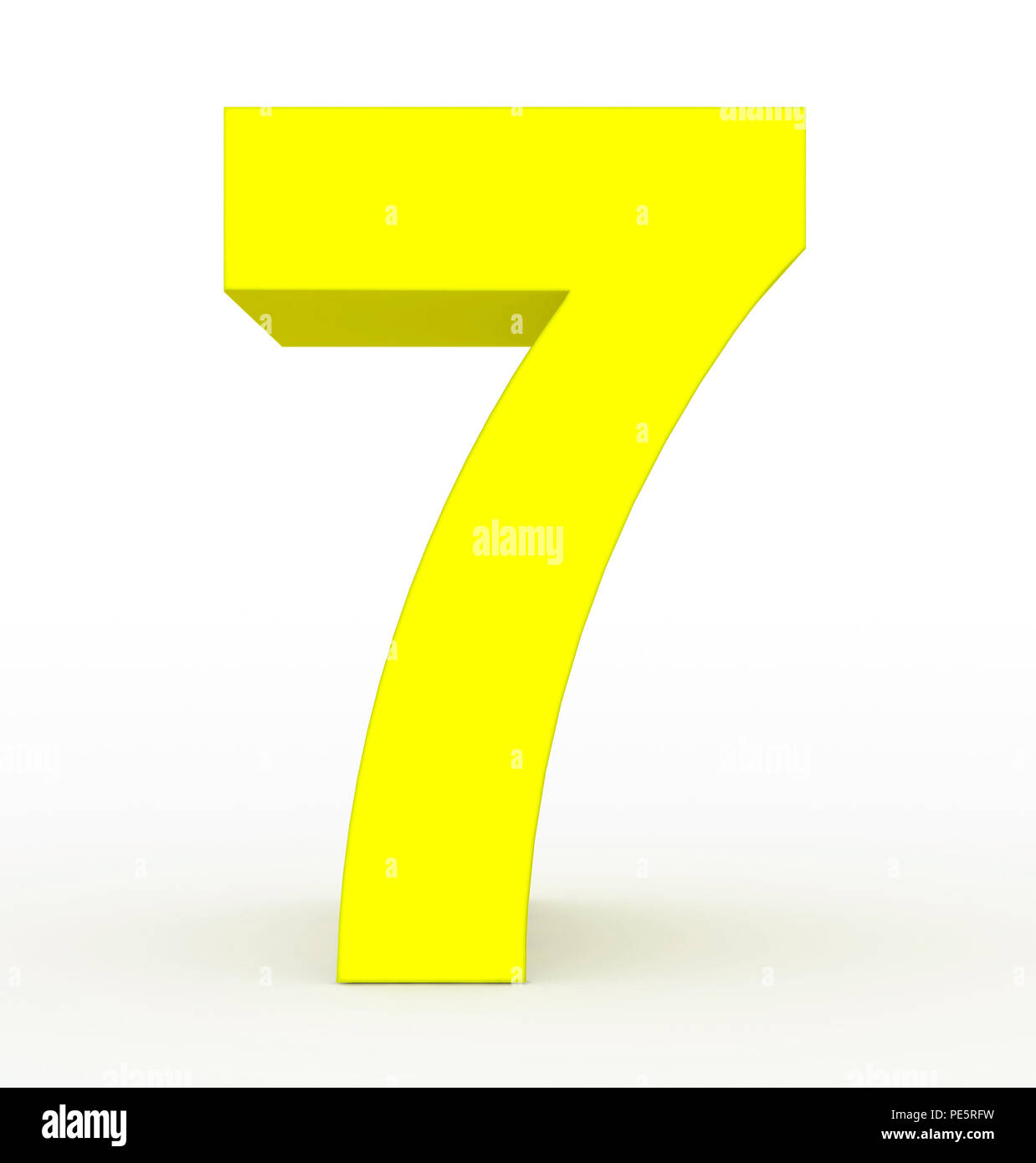 Yellow number 7 hi-res stock photography and images - Alamy
