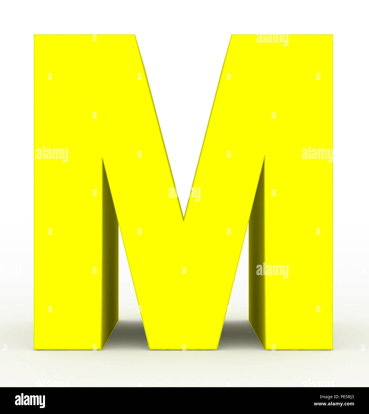 Yellow letter m hi-res stock photography and images - Alamy