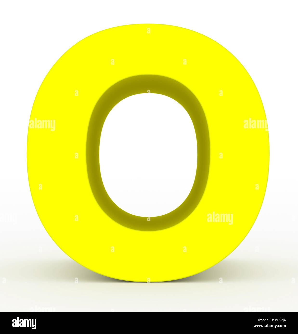 Letra Amarela O