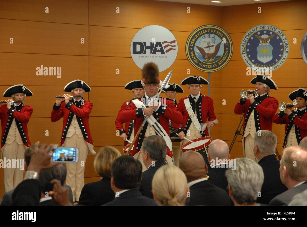 The U.S. Army Old Guard Fife and Drum Core perform during FOC Stock ...