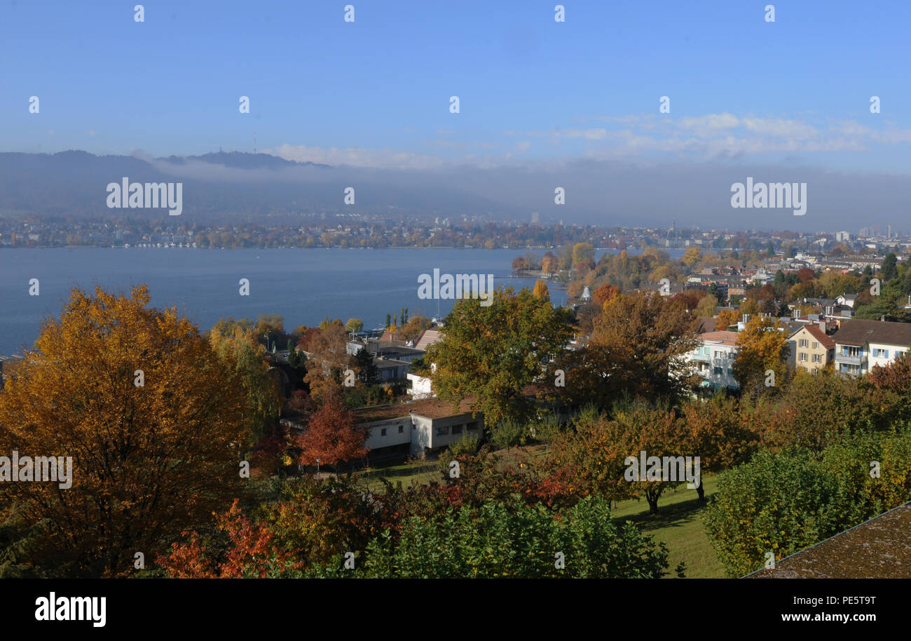 Switzerland: Zürich-Seefeld on the boarder of the lake from Burghölzli ...