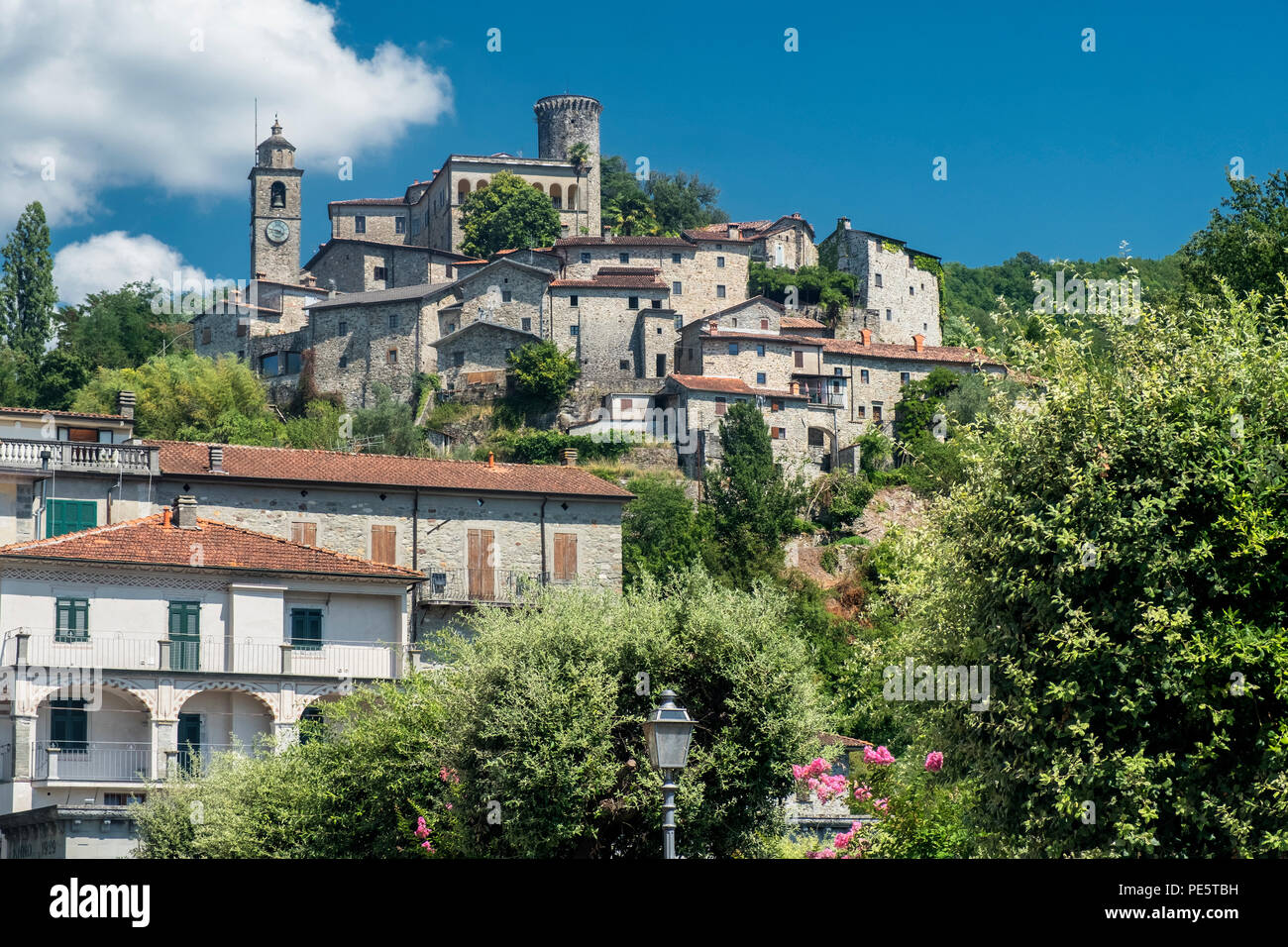 Bagnone, Lunigiana, Massa Carrara, Tuscany, Italy, old typical village ...