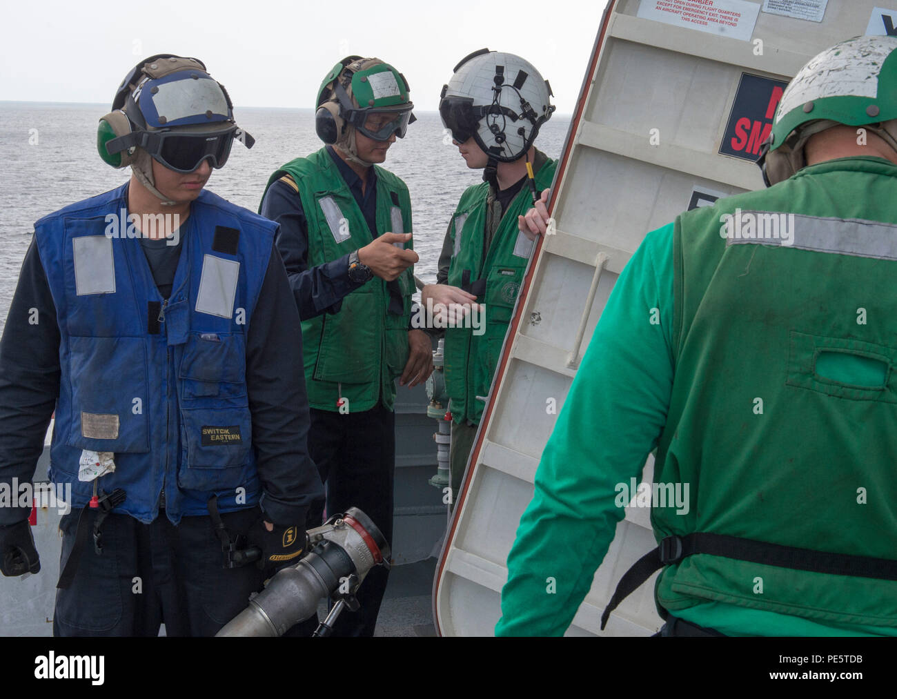 151001-N-MK881-634 BAY OF BENGAL (October 1, 2015) Naval Aircrewman ...