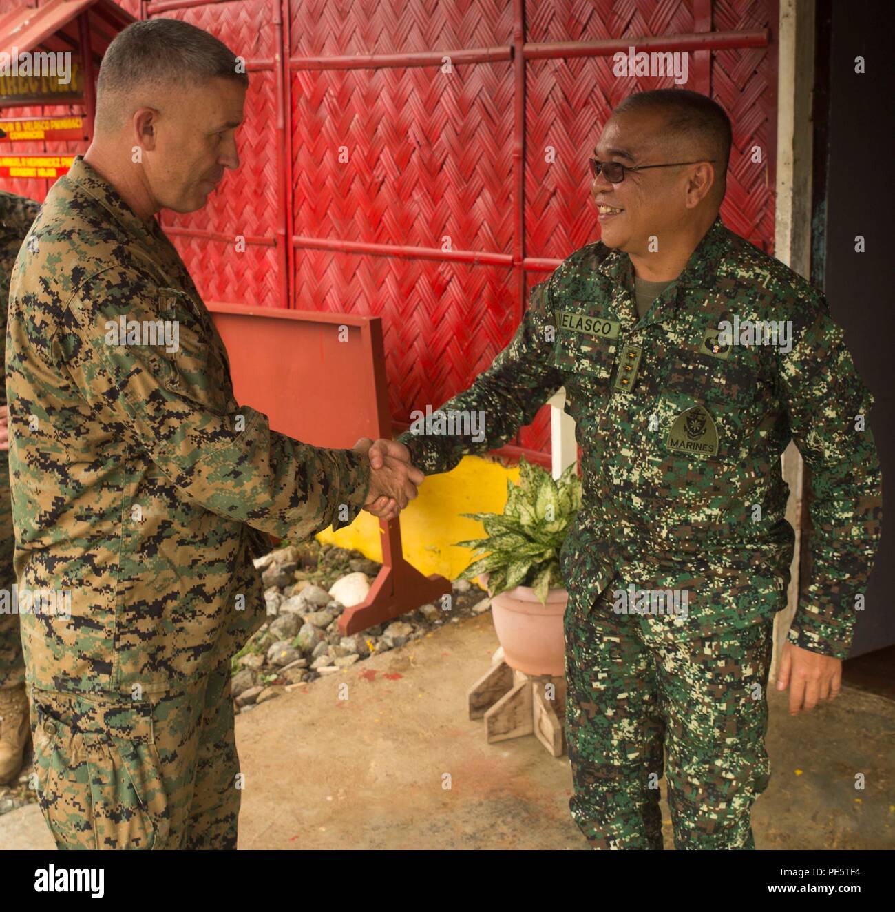 Brigadier Gen. Paul Kennedy, left, commanding general for 3rd Marine ...