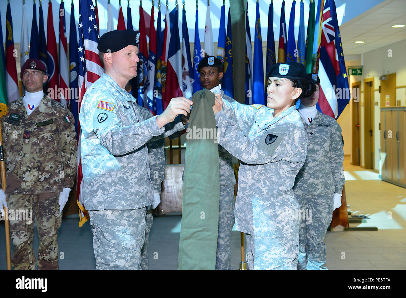 U.S. Army Lt. Col. Joe Greenlee, Army Field Support Battalion-Italy ...