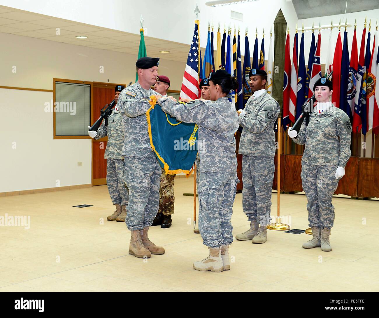 U.S. Army Lt. Col. Joe Greenlee, Army Field Support Battalion-Italy ...