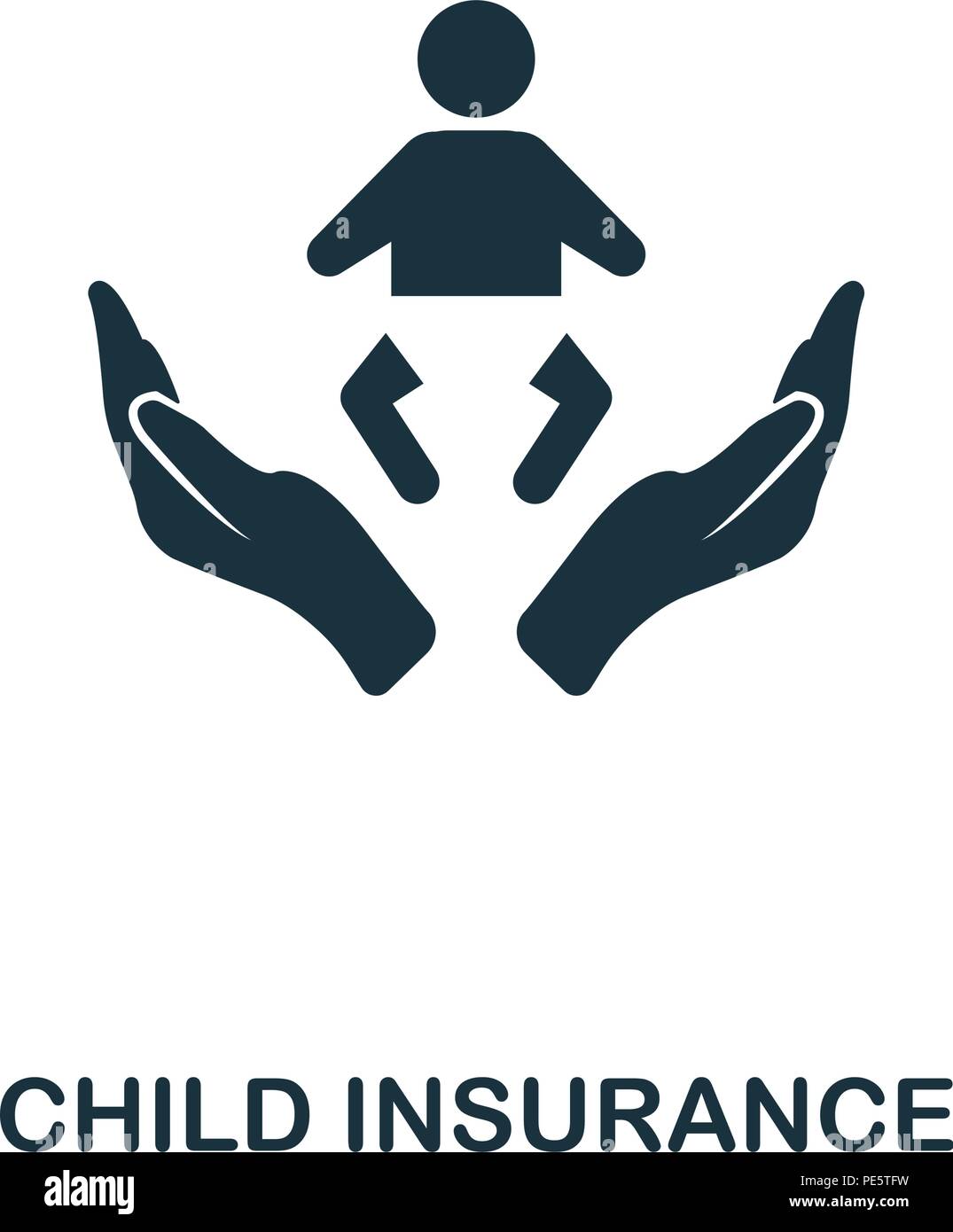 Child Insurance creative icon. Simple element illustration. Child ...