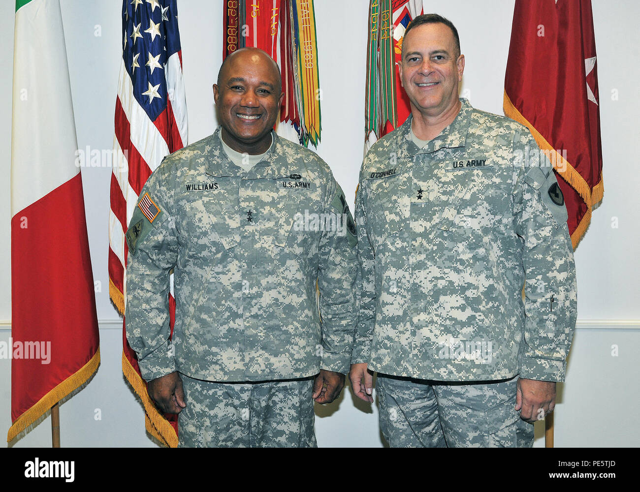 From left, Maj. Gen. Darryl A. Williams, U.S. Army Africa commanding ...