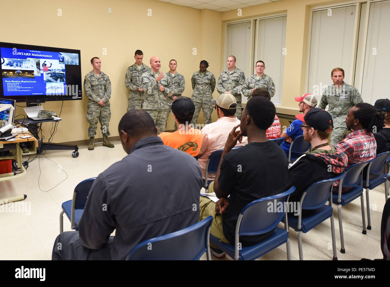 U.S. Air Force Master Sgt. Jose Padilla, a recruiter with the 116th Air ...