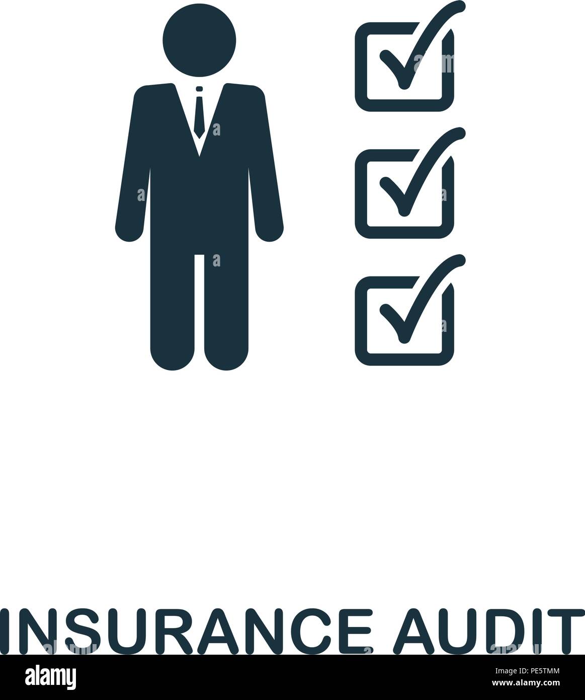 Insurance Audit creative icon. Simple element illustration. Insurance ...