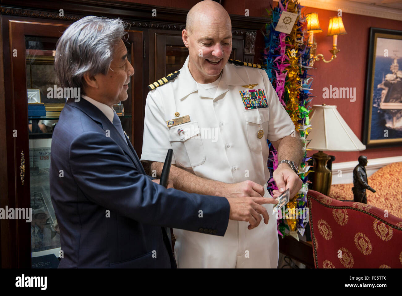 151002-N-IN729-268 YOKOSUKA, Japan (Oct. 2, 2015) Hirofumi Nakasone ...