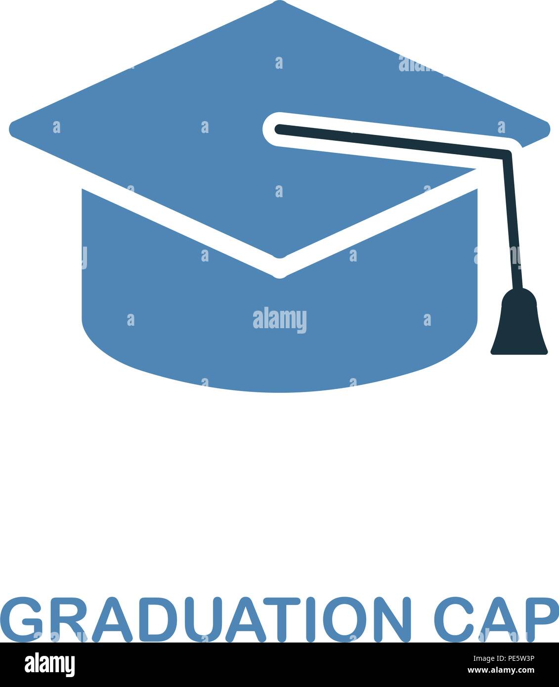 Graduation Cap creative icon. Simple element illustration. Graduation ...