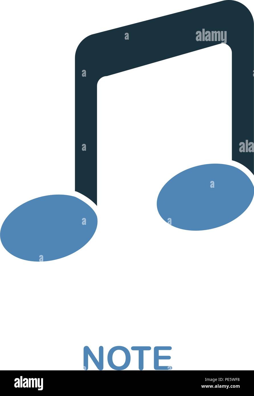 Note creative icon. Simple element illustration. Note concept symbol ...