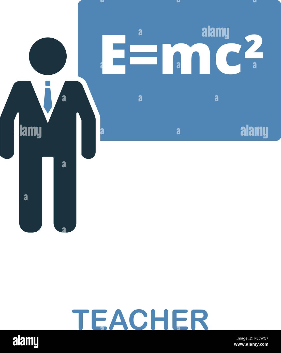 Teacher creative icon. Simple element illustration. Teacher concept ...