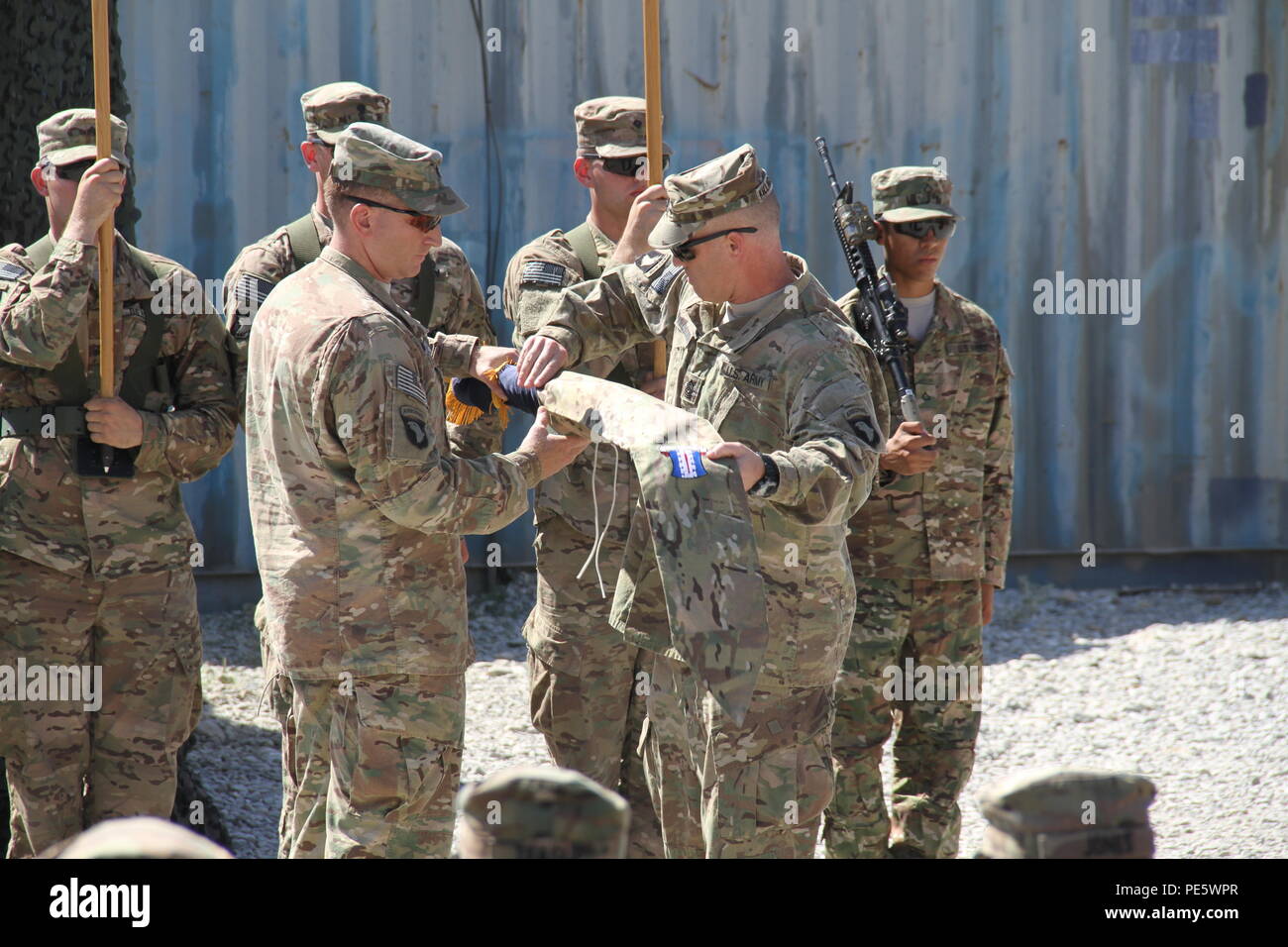 Task Force Leader, 1st Battalion, 187th Infantry Regiment command team ...