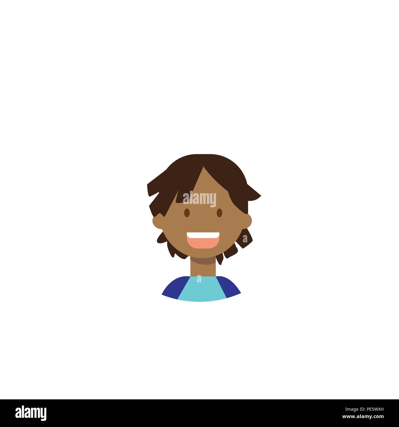 african children face happy boy portrait on white background, male ...