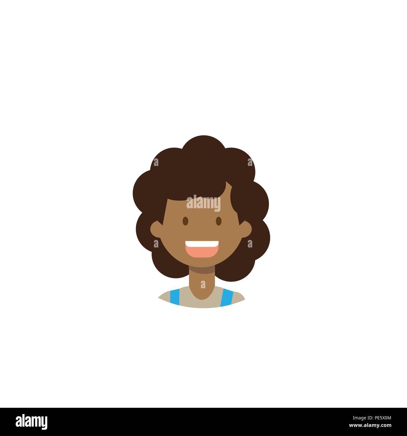 african children face happy girl portrait on white background, female ...