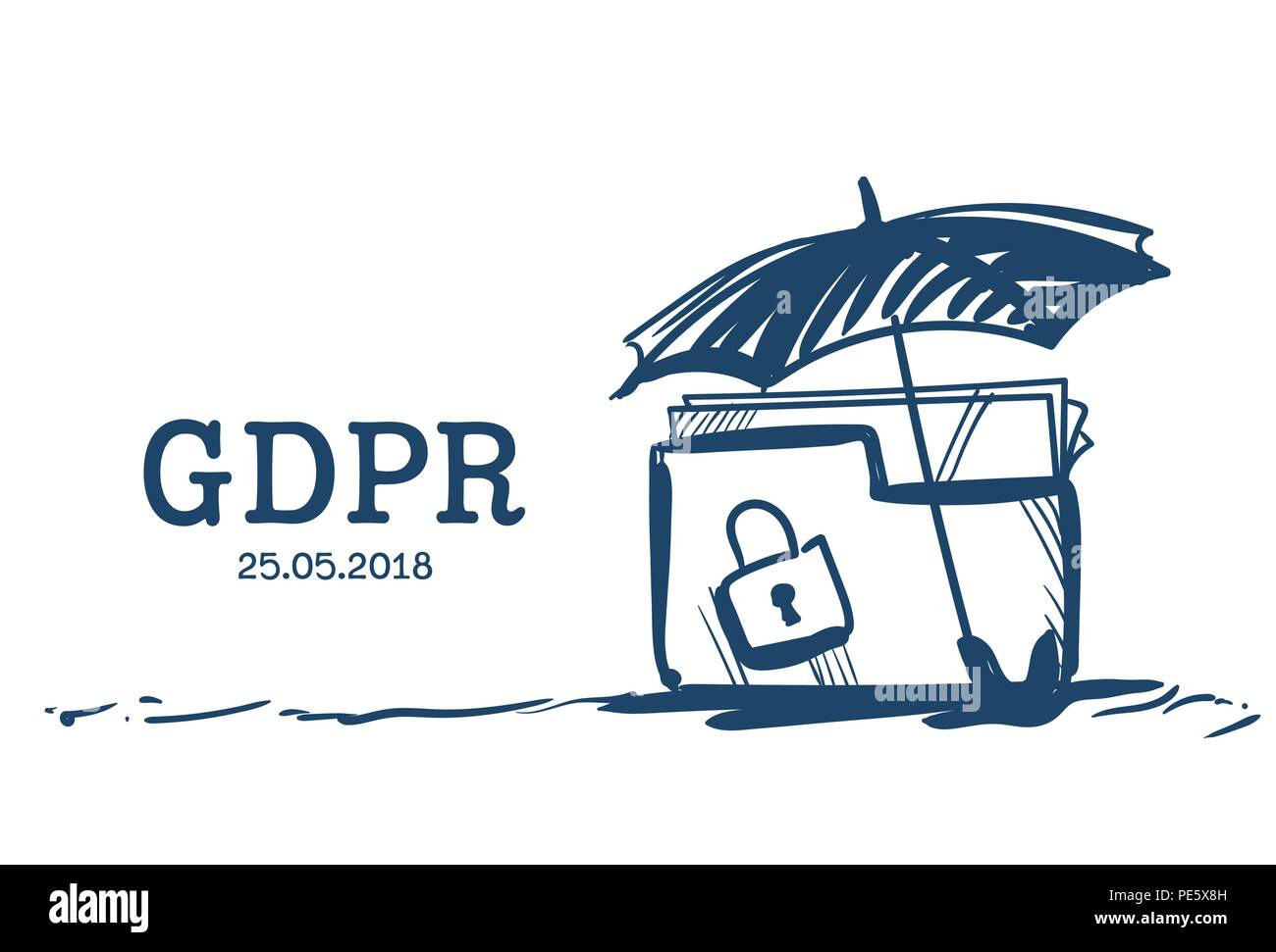 umbrella safety folder padlock General Data Protection Regulation GDPR ...