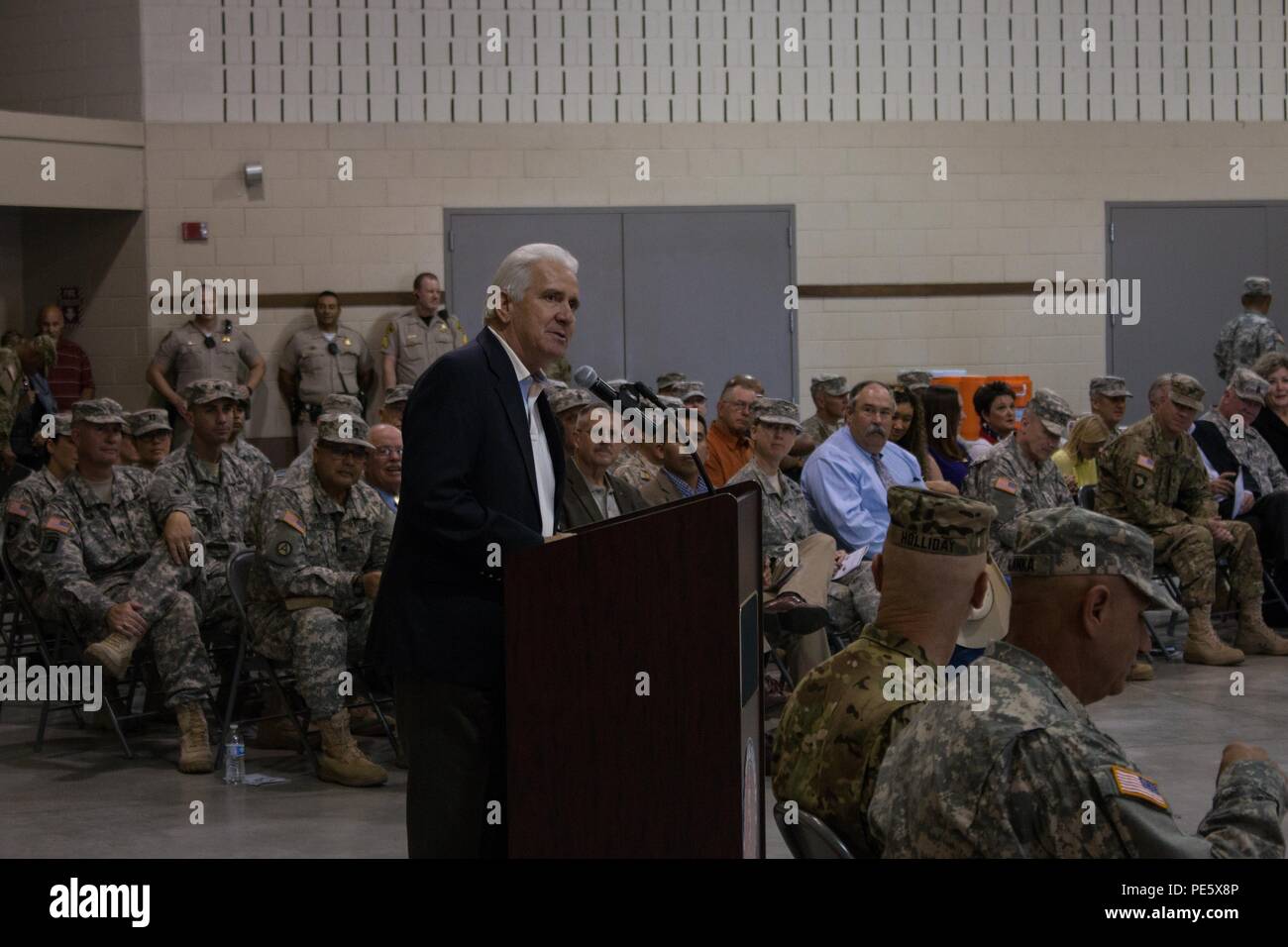 U.S. Rep. Jim Costa speaks in Fresno at a deployment ceremony for the ...