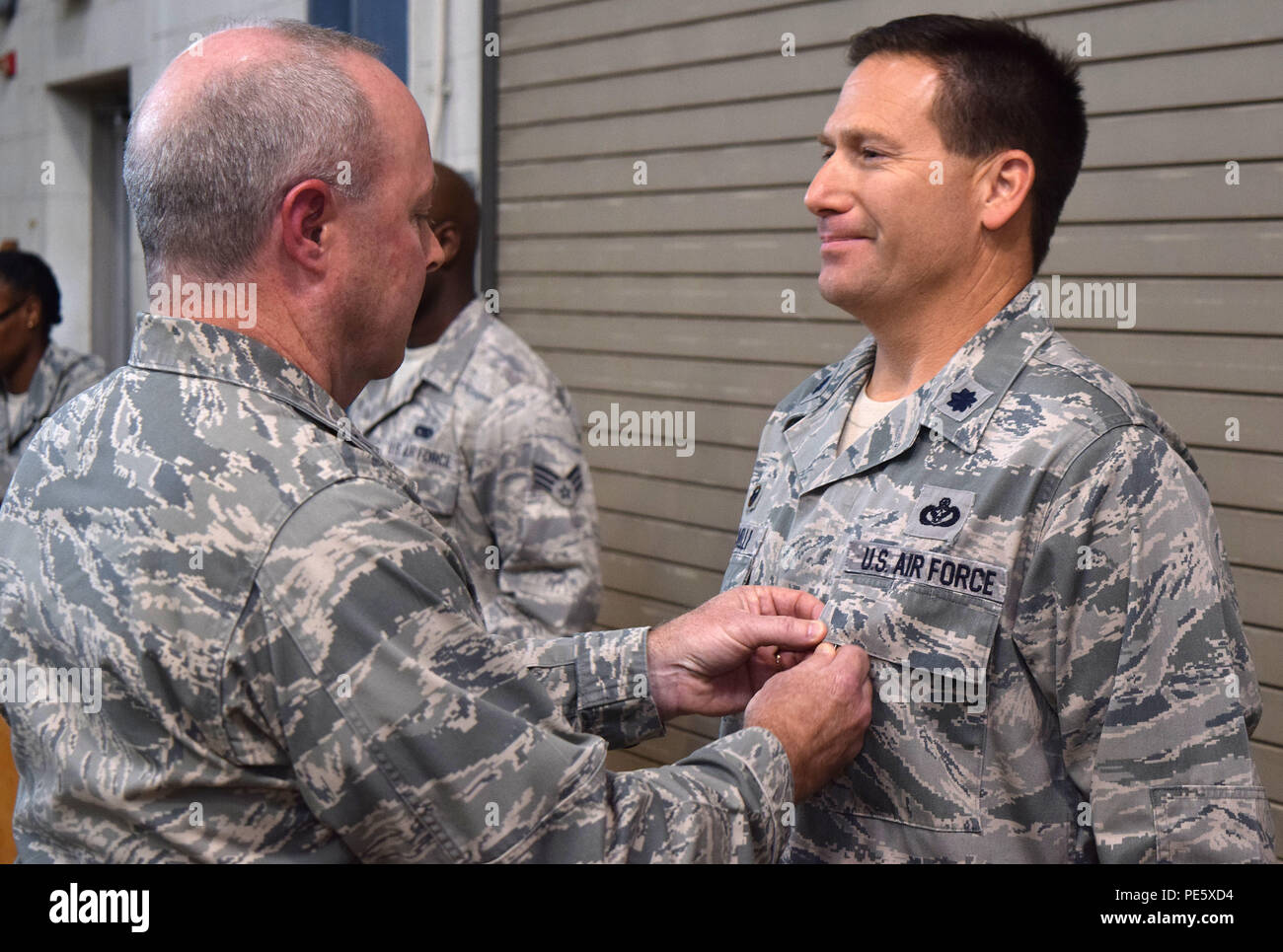 Col. Michael Regan, commander of the 111th Mission Support Group here ...