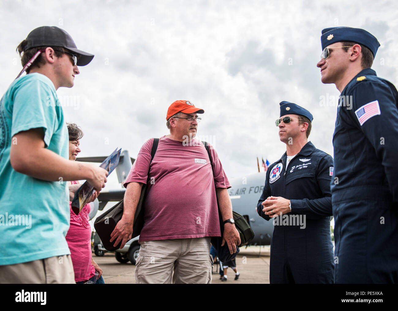 Maj. Joshua Boudreaux and Maj. Alexander Goldfein, Thunderbirds pilots ...