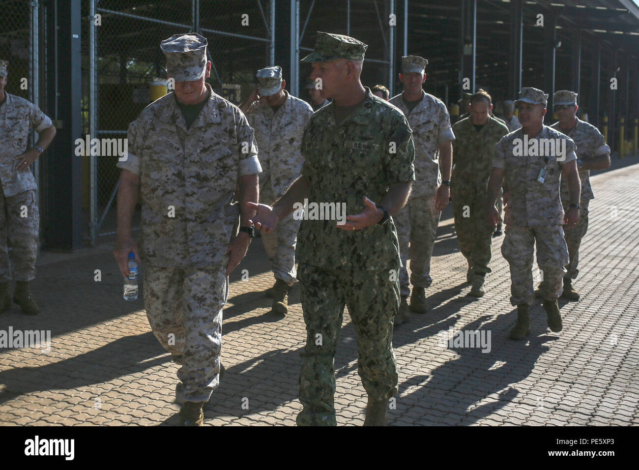 U.S. Navy Adm. Scott H. Swift, U.S. Marine Corps Lt. Gen. John A ...