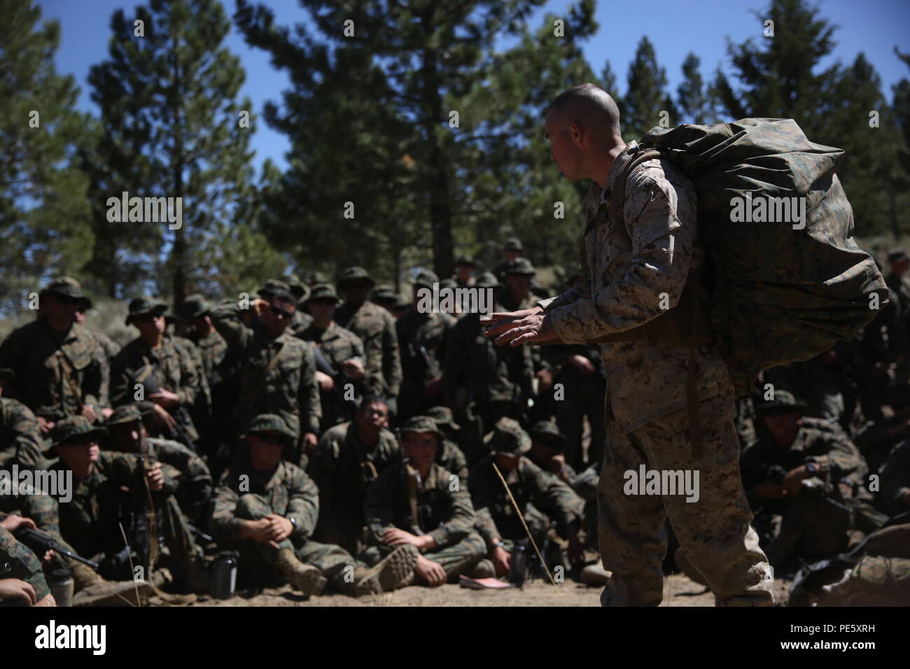 Staff Sgt. Benjamin Dible, an instructor assigned to Marine Corps ...