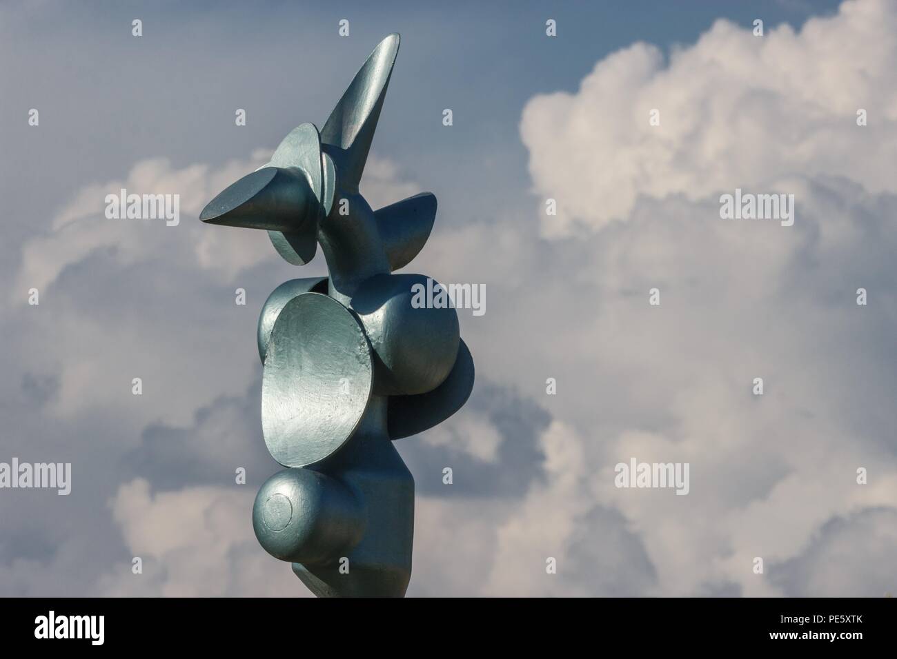 Modern art sculpture in clouds Stock Photo - Alamy