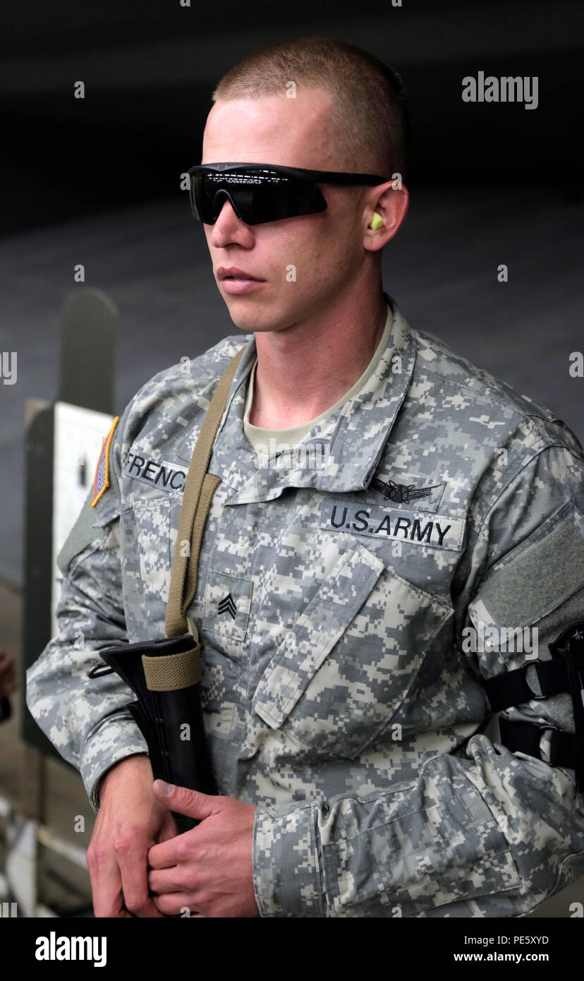 U.S. Army Sgt. James D. French, assigned to C Company, 53rd Signal ...