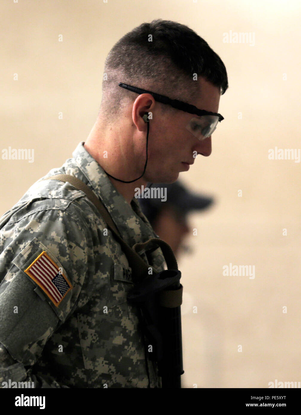 U.S. Army Spc. Bryce Parker, assigned to 492nd Civil Affairs Battalion ...