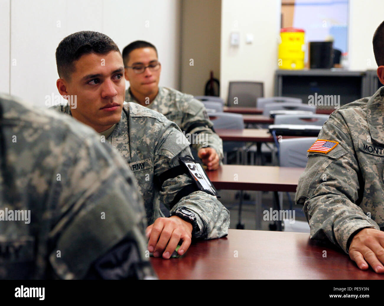 U.S. Army Spc. Jordan Lacy, assigned to U.S. Army Medical Department ...