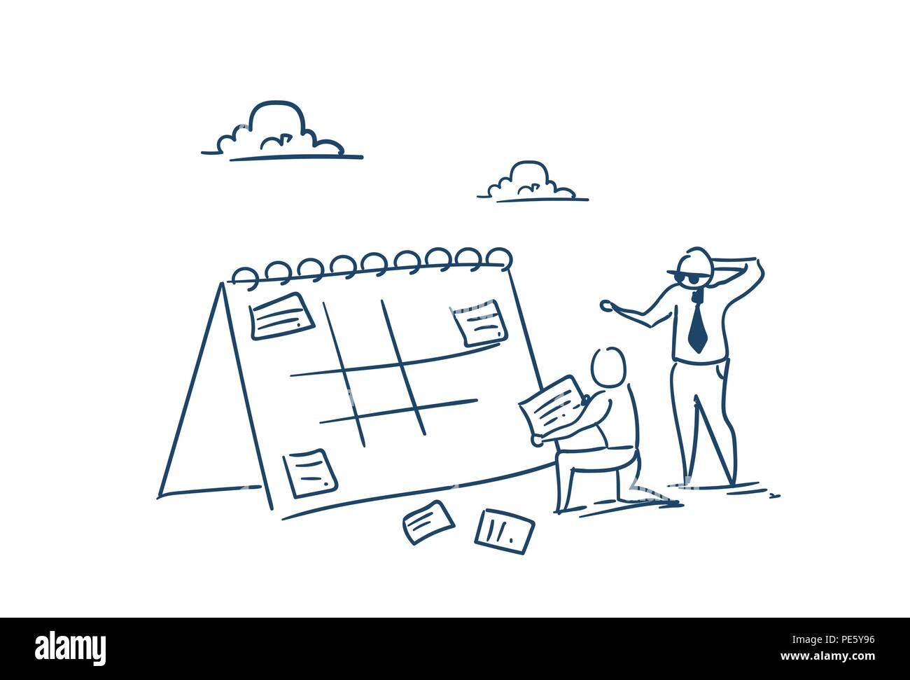 businessman change appointment event schedule planning concept ...