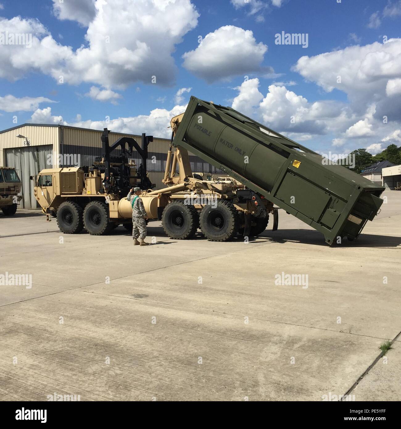 Soldiers from 240th Quartermaster Support Company, 18th Combat Support ...