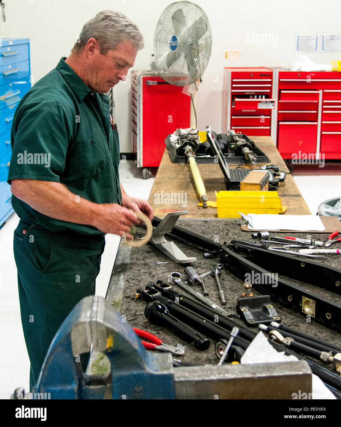Retired Master Sgt. Tim Brightman, M1 Support Services aircraft ...