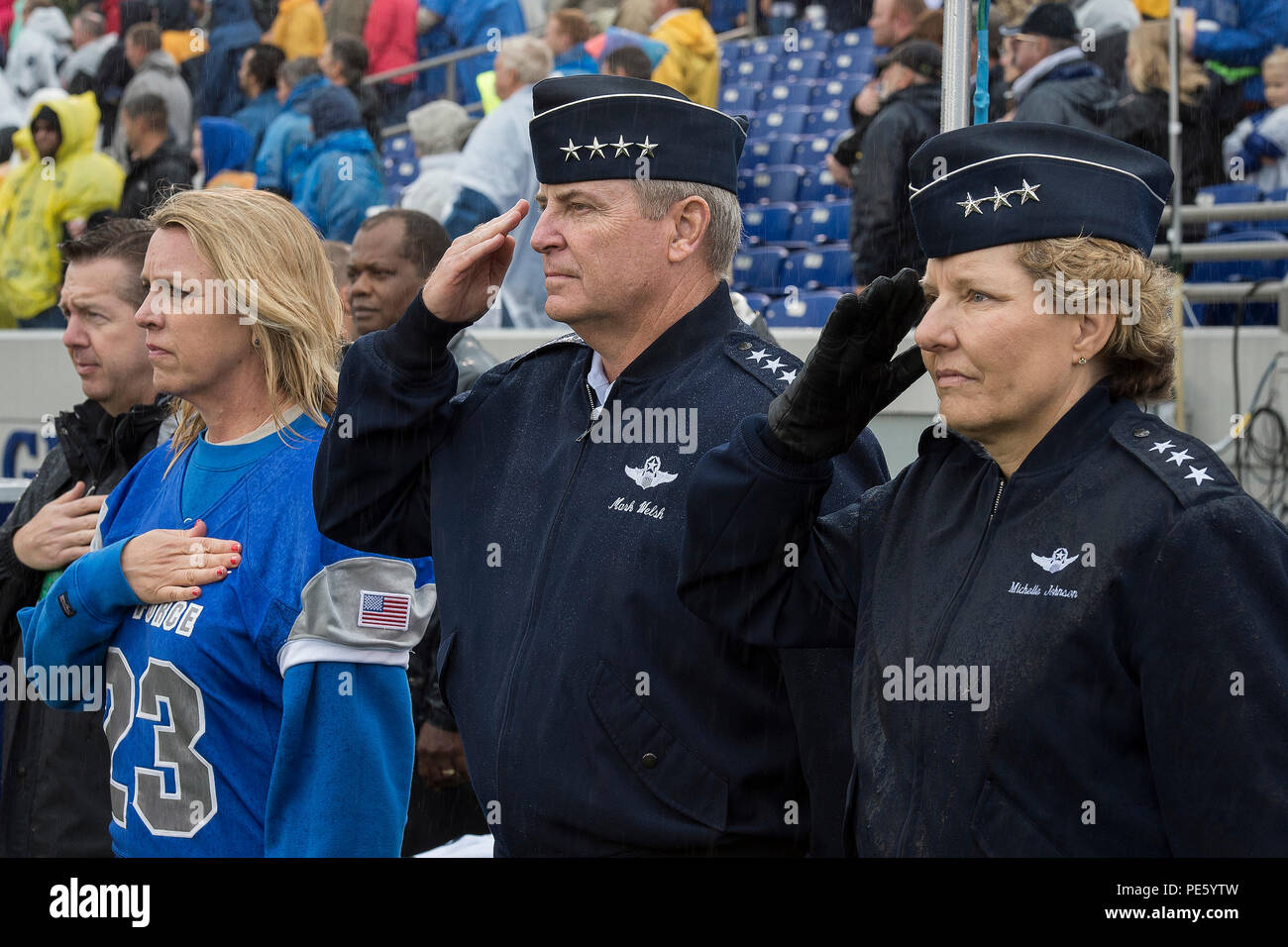Secretary of the Air Force Deborah Lee James right), Air Force Chief of ...