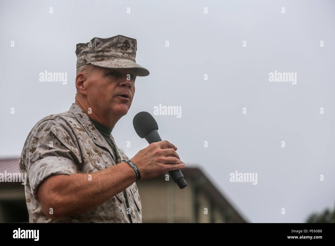 The 37th Commandant of the Marine Corps, Gen. Robert Neller, speaks to ...