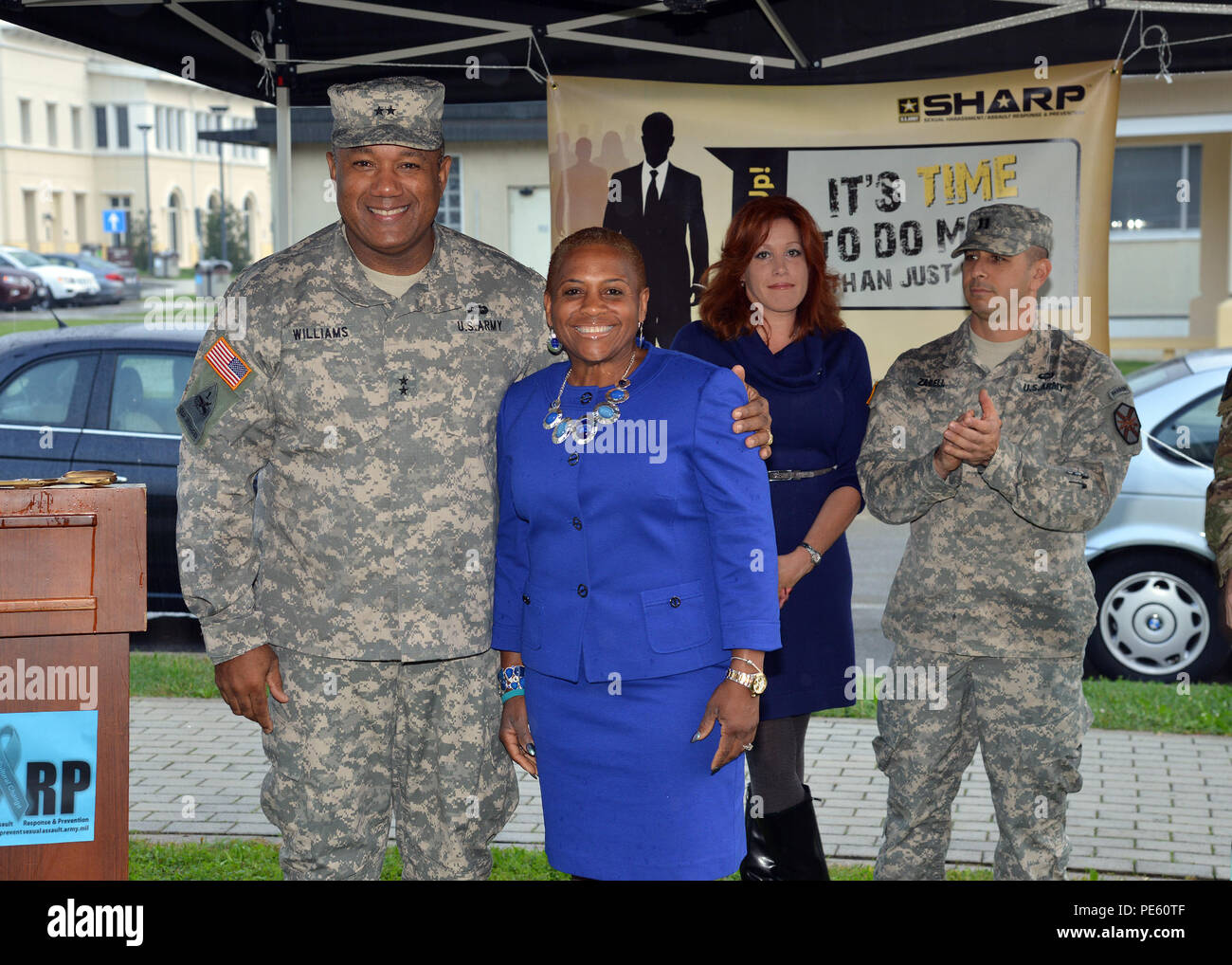 From left, Maj. Gen. Darryl A. Williams, U.S. Army Africa commanding ...