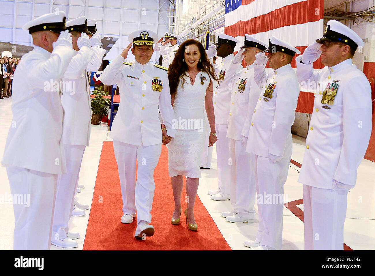 151002-N-KT387-343 After receiving permission to go ashore, U.S. Navy ...