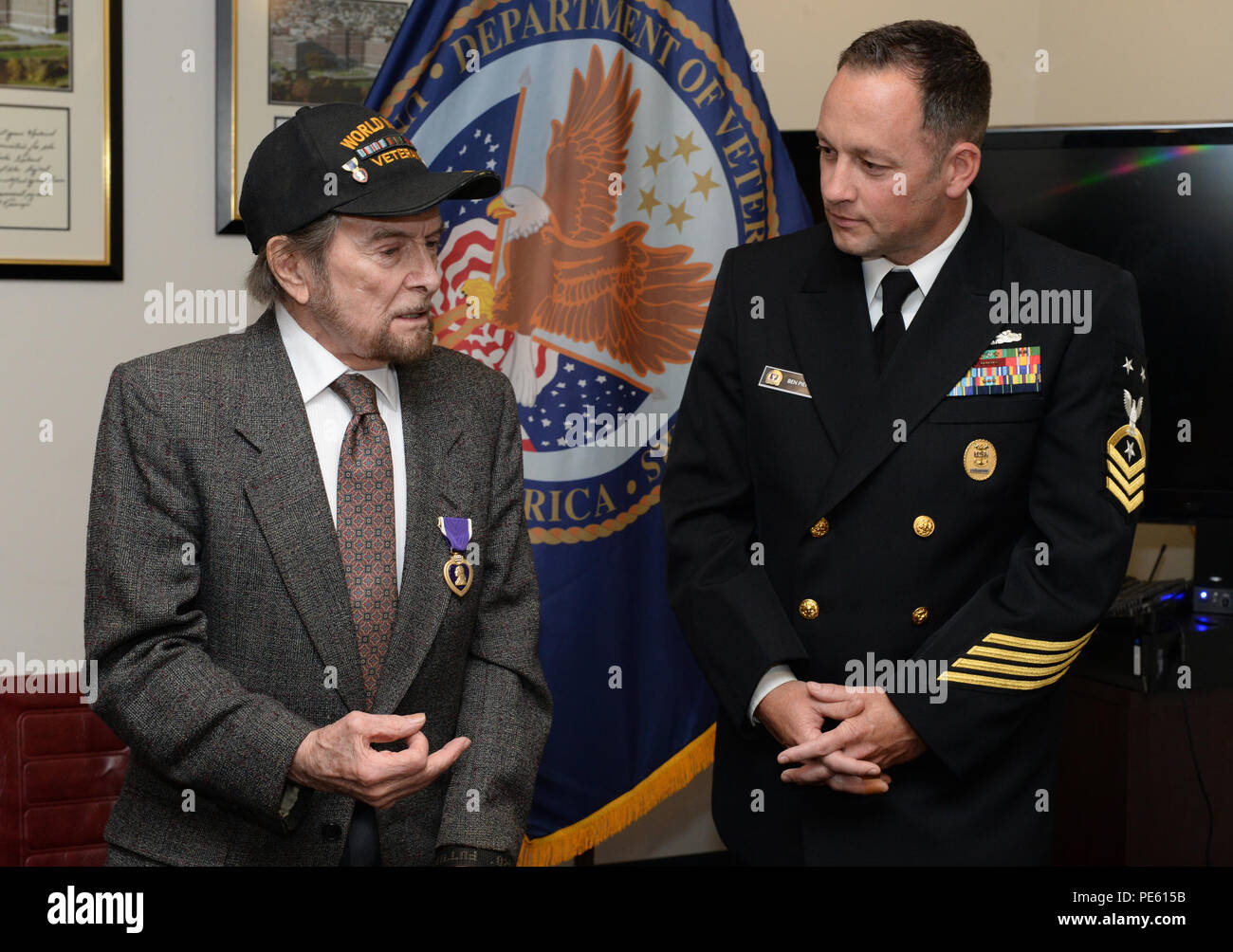 Awarding a purple heart hi-res stock photography and images - Alamy