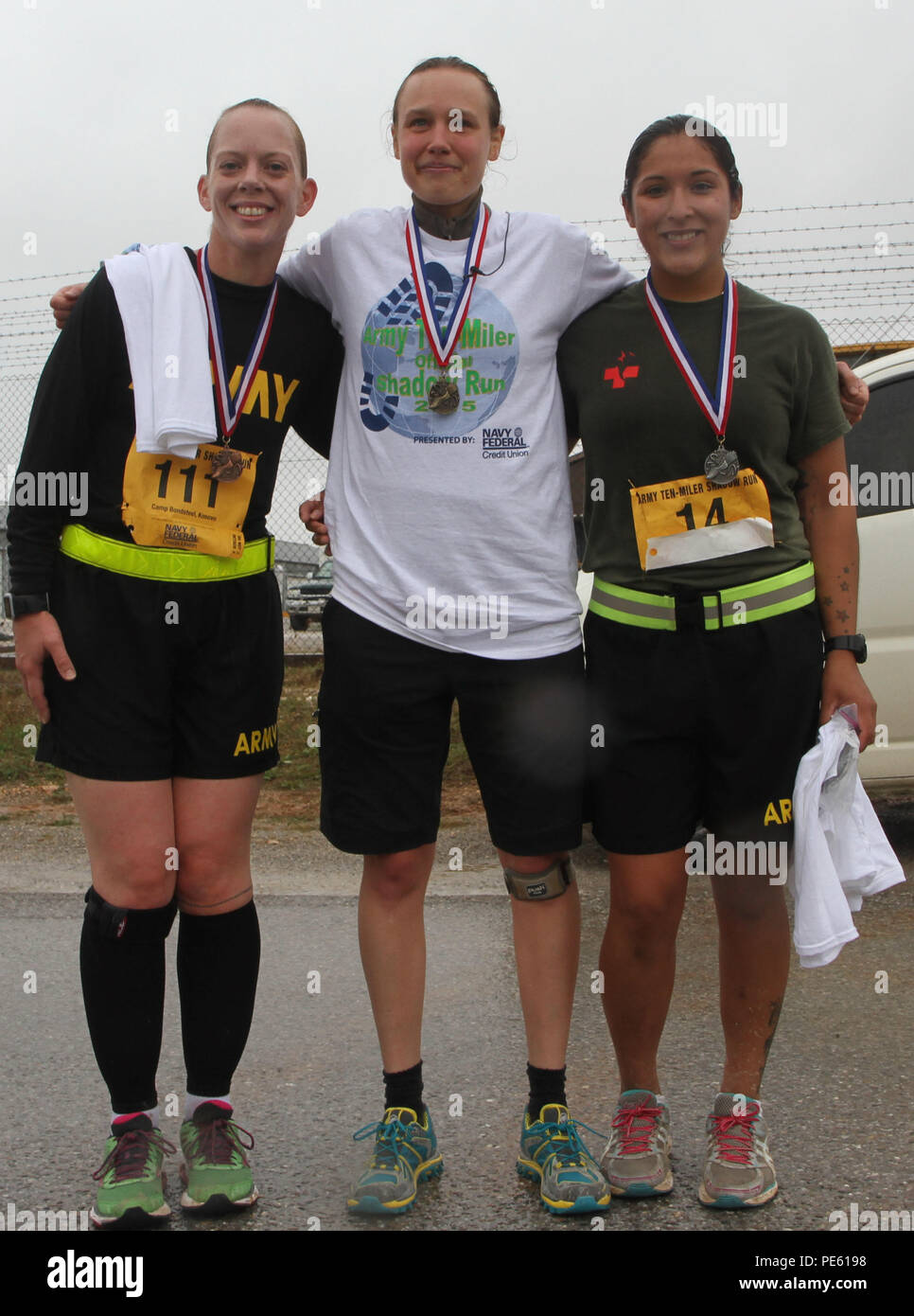 From left to right: U.S. Army Maj. Karen Schlobohm, from the 30th ...