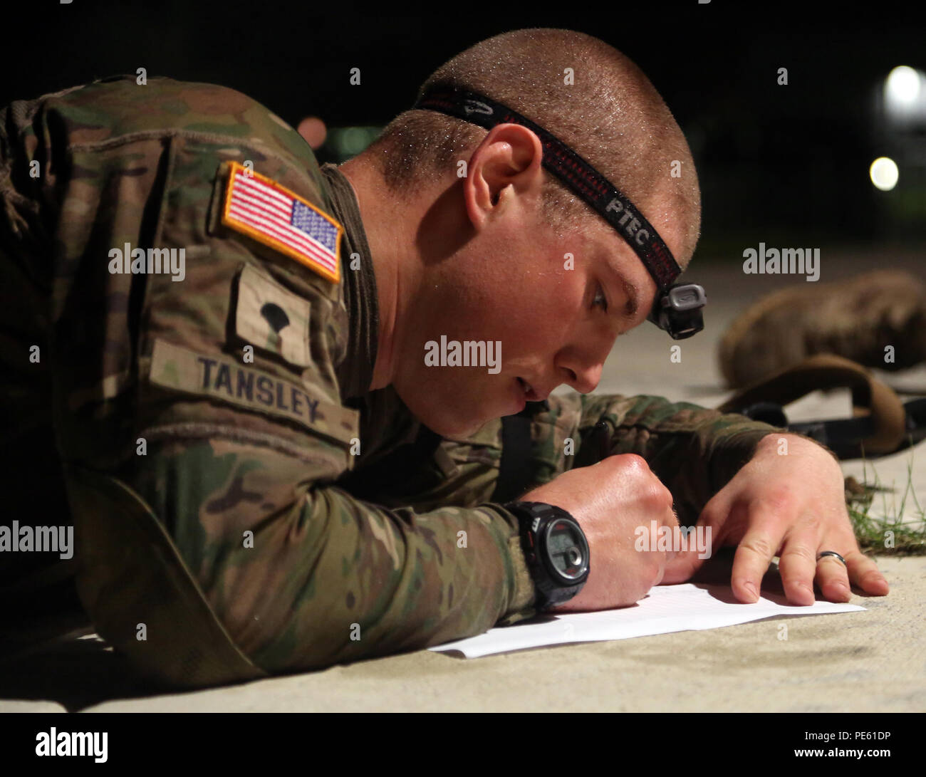 U.S. Army Spc. Jared Tansley, assigned to 3rd Squadron, 2nd Cavalry ...