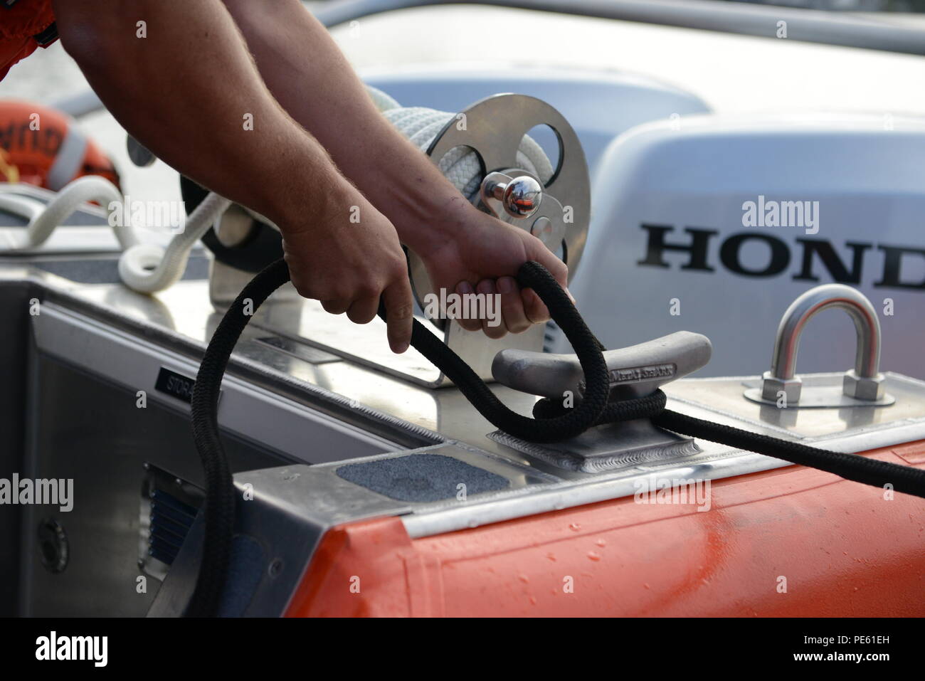 Handling small boats hi-res stock photography and images - Alamy
