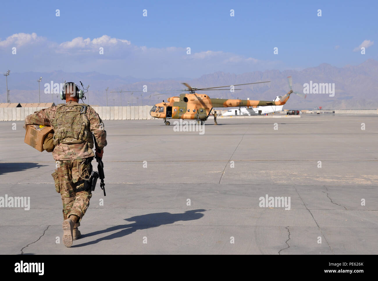 Tech. Sgt. Angel Gonzalez, C-130 maintenance supply liaison at Train, Advise, Assist Command ...