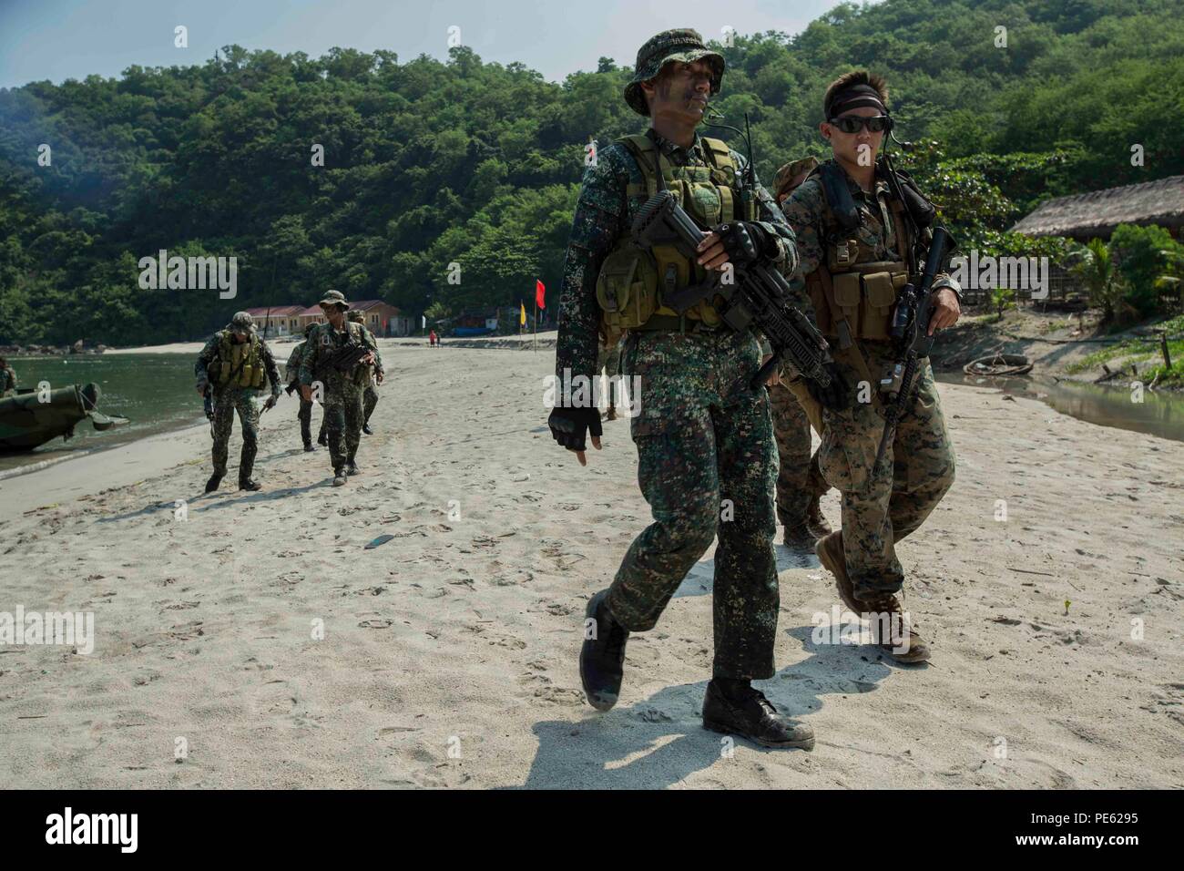 U.S. Marines with 3rd Reconnaissance Battalion, currently attached to 3rd Marine Expeditionary ...