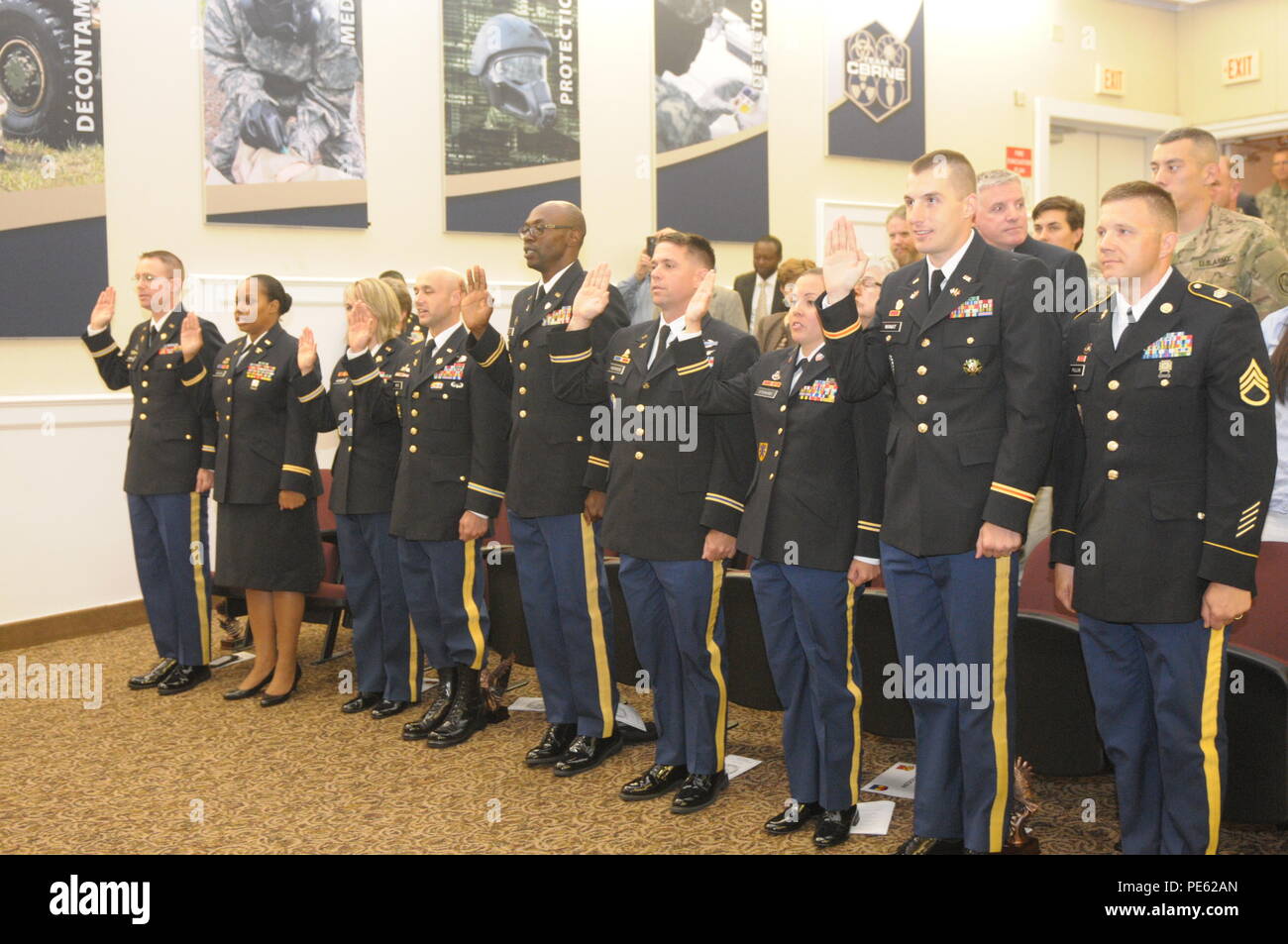 Nine warrant officers from Warrant Officer Candidate School class 15 ...