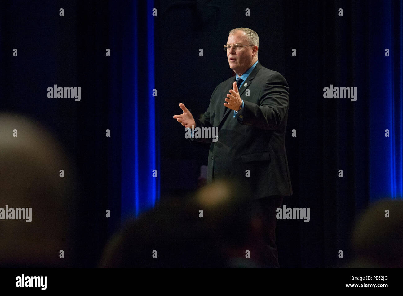 Deputy Secretary of Defense Bob Work delivers remarks during the ...