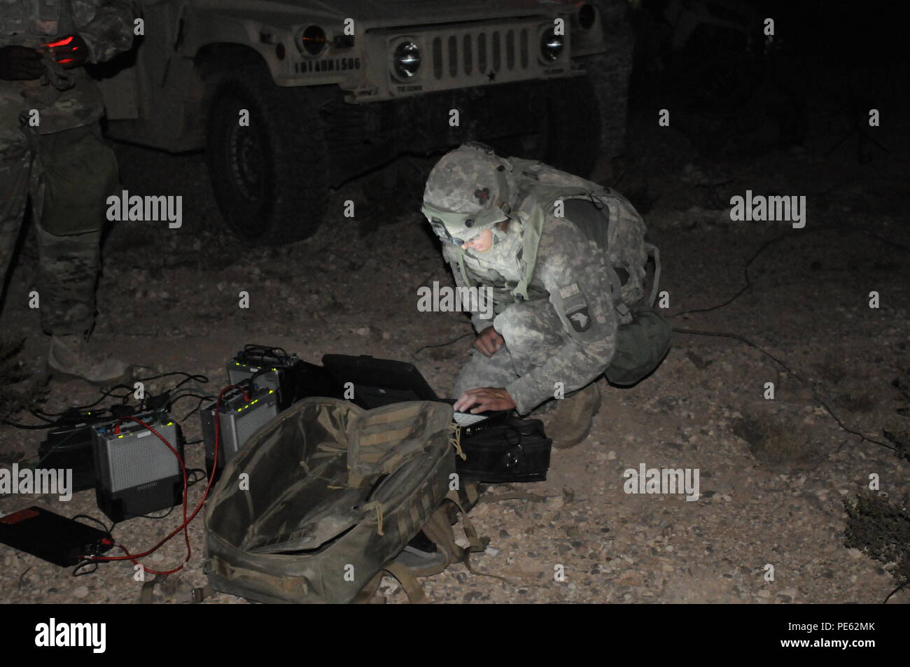 MCGREGOR RANGE, N.M. – Spc. Corey Ezra, Headquarters and Headquarters ...