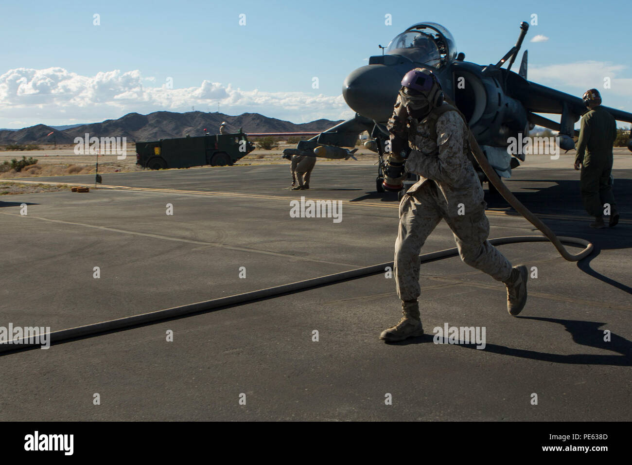 U.S. Marine Corps Cpl. Joshua Middleton, with Marine Wing Support ...